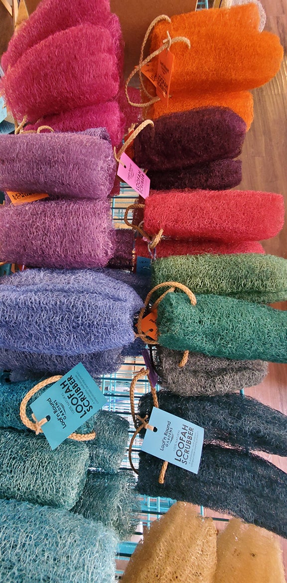 Colorful Bathing Scrub w/handle